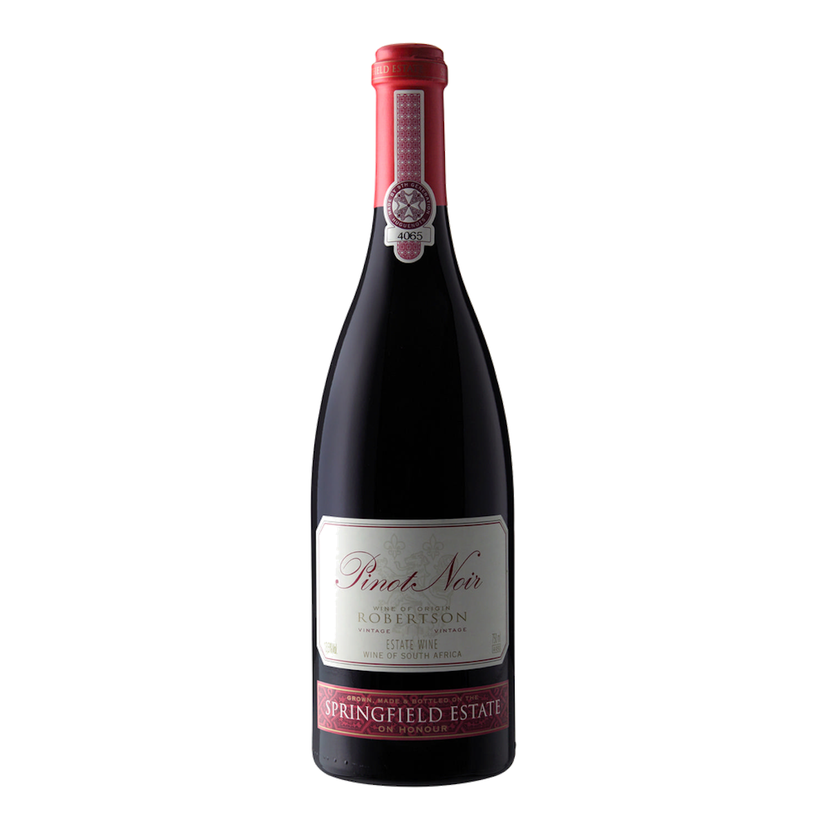 Springfield Pinot Noir 2015 - Wijn van de Kaap